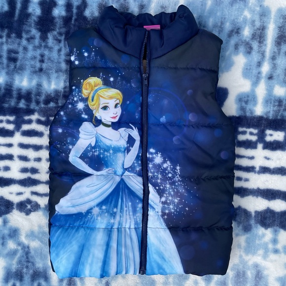 Disney | Jackets & Coats | Nwt Girls Disney Princess Cinderella Puffer ...